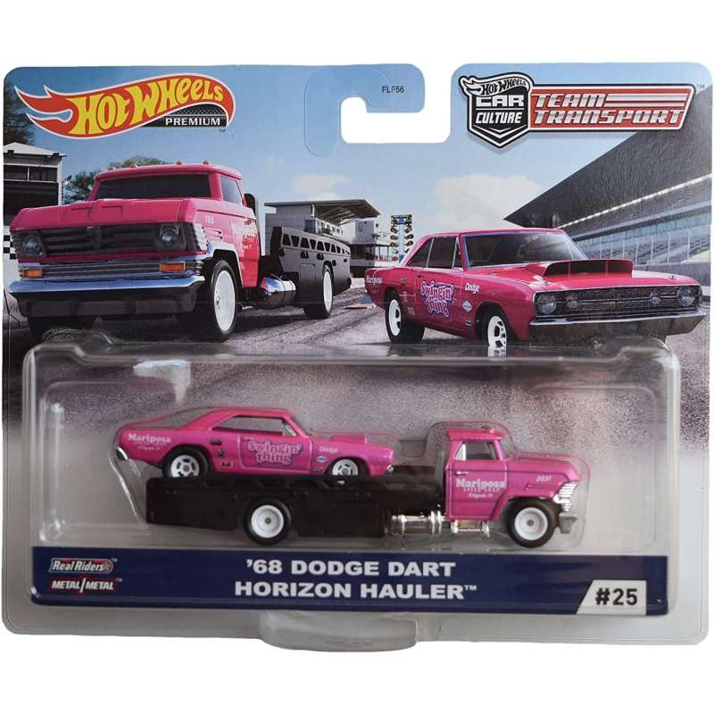Mattel FLF56; GJT39 - Hot Wheels Premium Car Team Transport 50's Amer ...