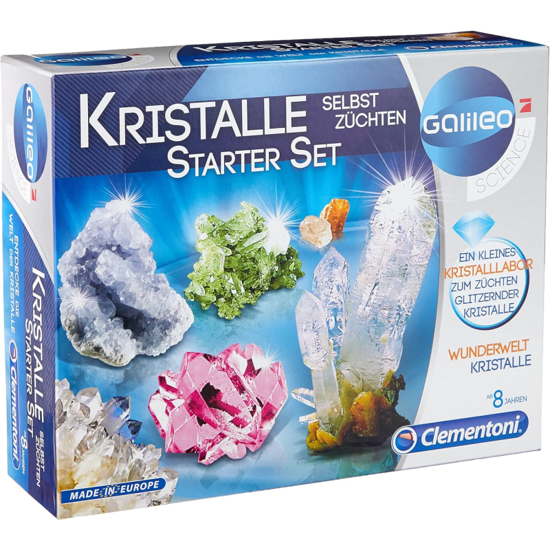 Clementoni 69269 - Galileo Lab Kristalle selbst züchten Starter-Set, 11 ...