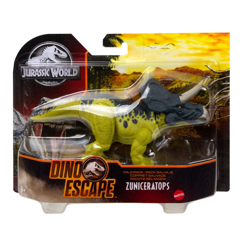 Mattel GWC93; GWD00 - Jurassic World Wild Pack Dinosaurier Zunicerato ...