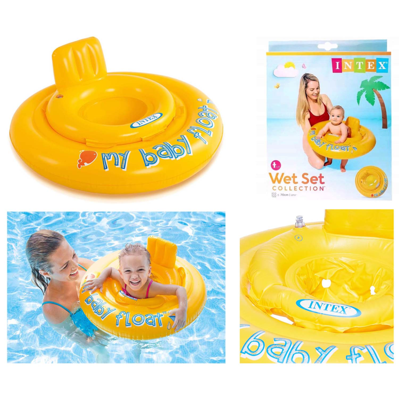 Intex 56585EU - Schwimmsitz Baby Float 70 cm - Schwimmhilfe Schwimmre ...