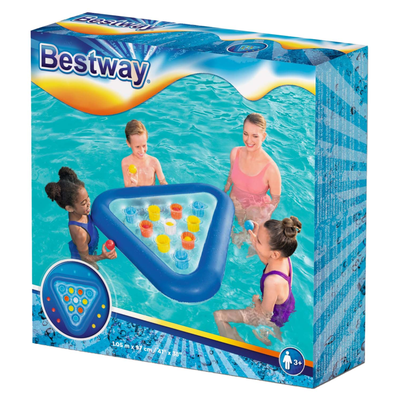 Bestway 52560 - Schwimmendes Pong Spiel - Bierpong Ballspiel Partyspi ...