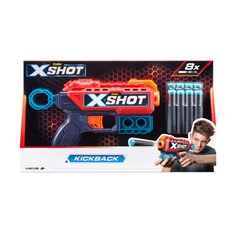 ZURU 36184 - X-Shot - Excel Kickback Blaster mit Darts, 7,99