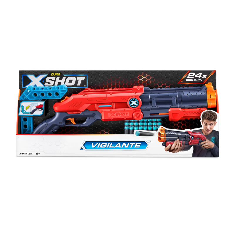 ZURU 36437 - X-Shot - Excel Vigilante Blaster mit Darts, 19,99